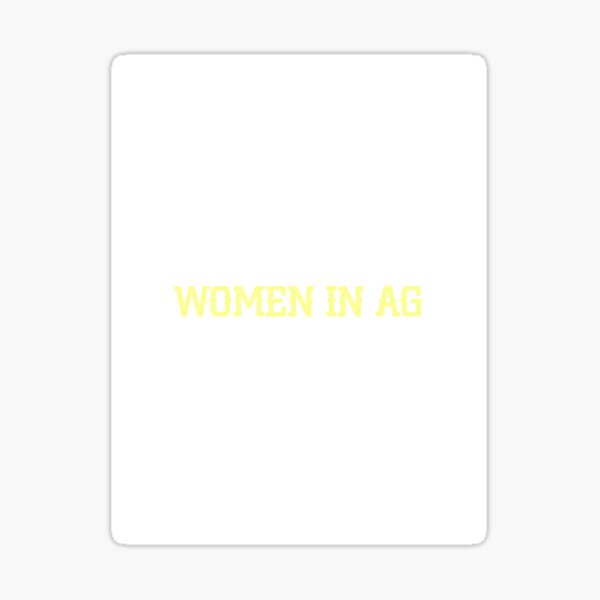 "Yellow Women In Ag" Sticker for Sale by Jamiehubbell01 | Redbubble