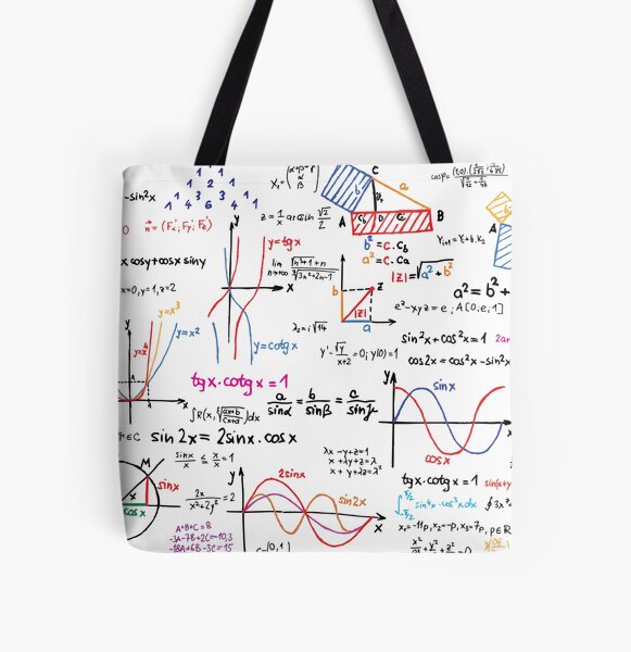 "Mathematics Formulas Numbers " Tote Bag by CroDesign | Redbubble
