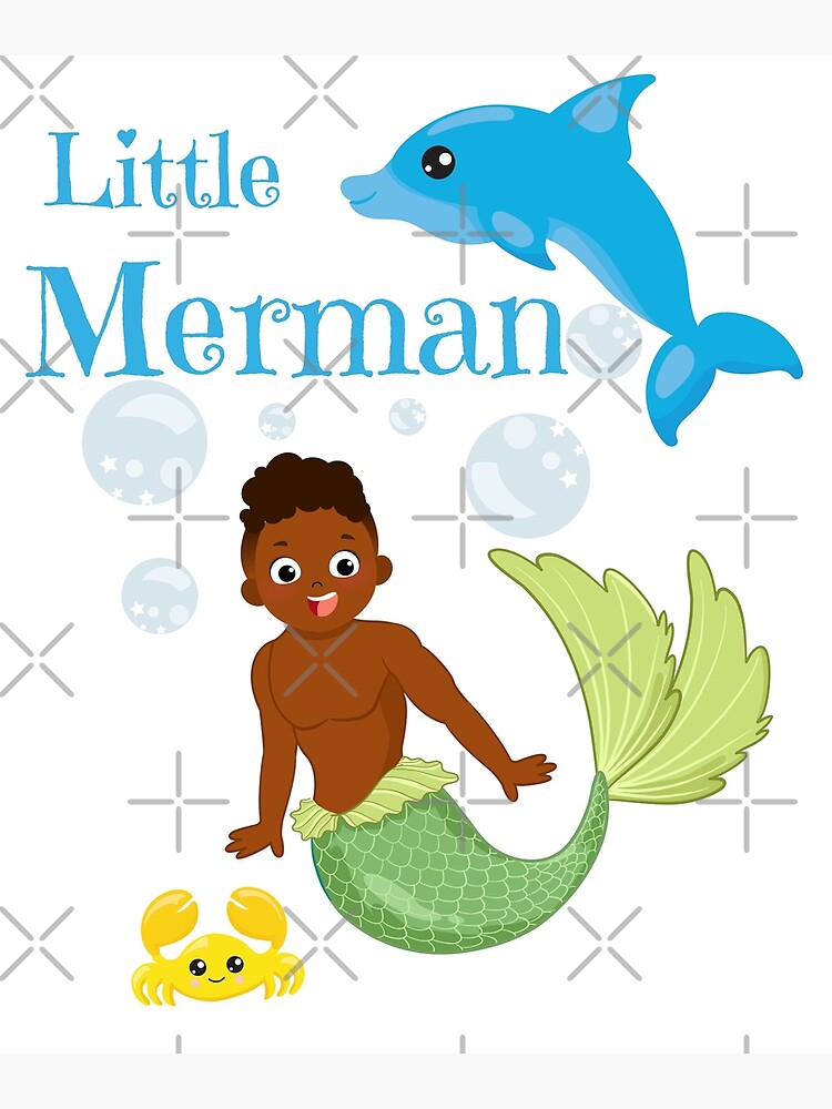 "Little Merman little merman" Poster for Sale by twinklemelody | Redbubble
