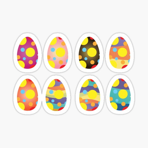 "Easter sticker pack for eggs" Sticker for Sale by BrendOriginale ...