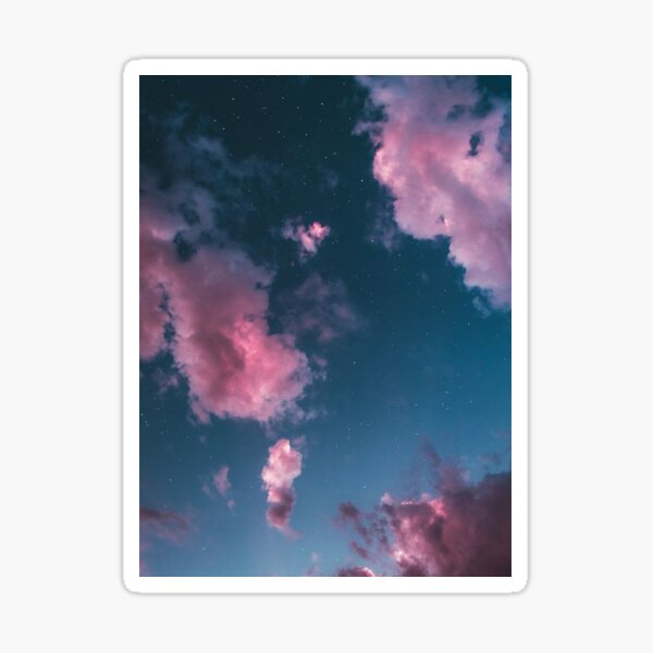 "sky moon lovers print gift idea for mom dad and friends " Sticker for ...
