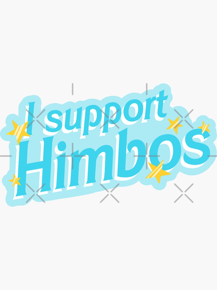 "I support Himbos" Sticker for Sale by fruity-planet | Redbubble