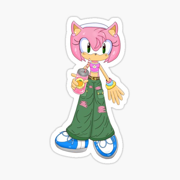 "Amy the Rose" Sticker by megan-moonbear | Redbubble