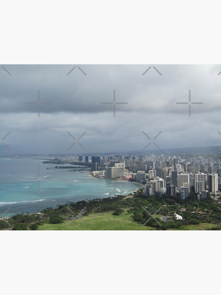 "View From Diamond Head" Sticker for Sale by beckahbrooks | Redbubble