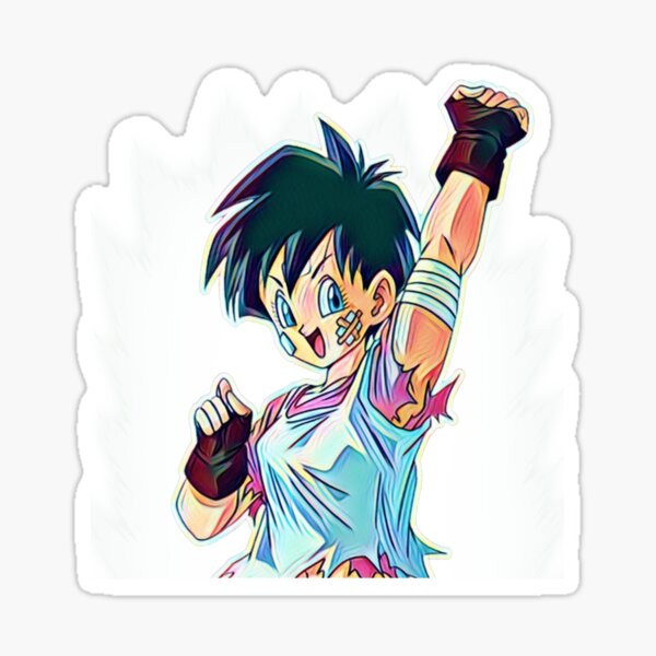 "Train Insaiyan Videl" Sticker for Sale by wickeddesigns1 | Redbubble