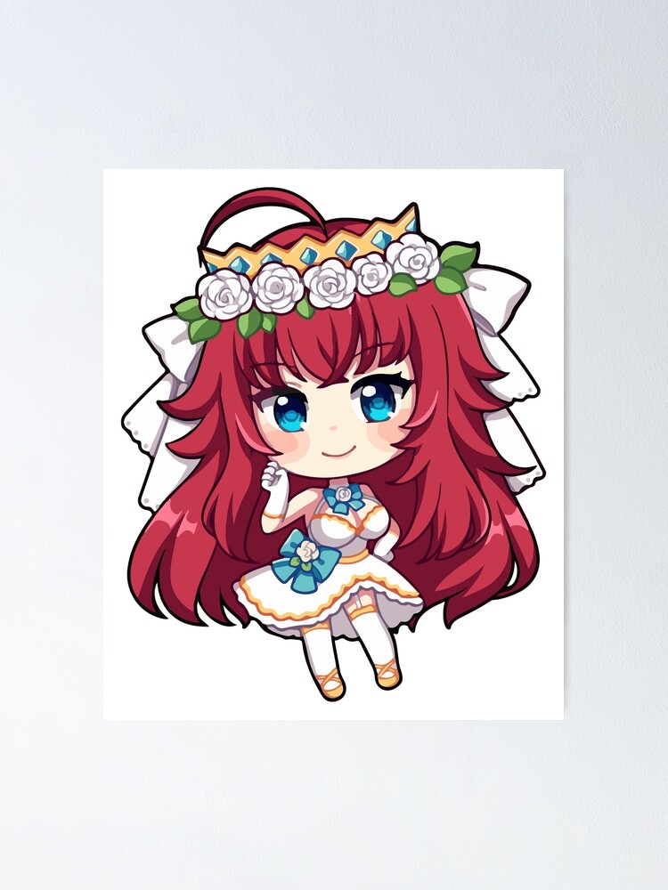 "Wedding Rias Gremory Chibi" Poster for Sale by Nerd189 | Redbubble