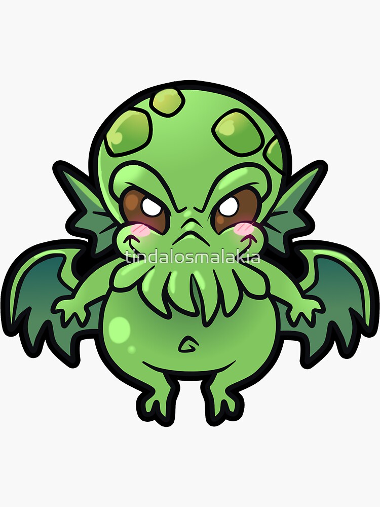 "Baby Cthulhu" Sticker for Sale by tindalosmalakia | Redbubble