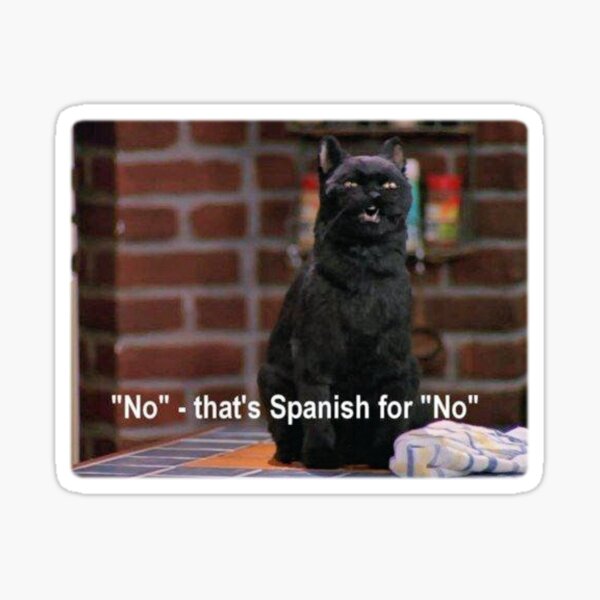 "Salem From Sabrina - Spanish for no - by KaraCroft" Sticker for Sale ...