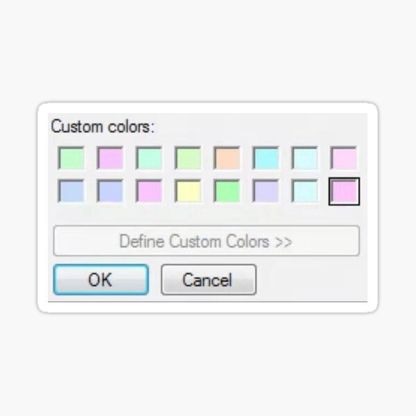 "Microsoft paint window " Sticker by Khyu3 | Redbubble