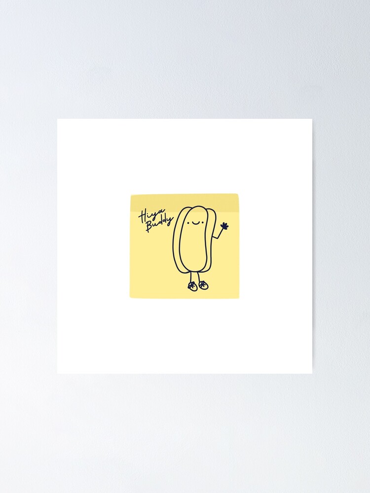"The Office Hiya Buddy Hotdog" Poster by cutermelon | Redbubble