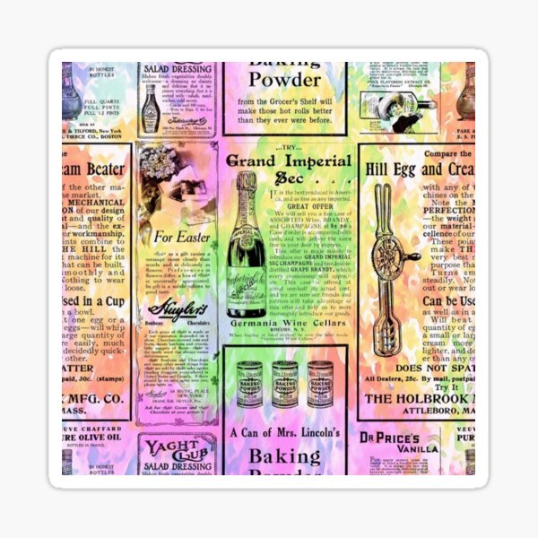 "Colorfull newspaper " Sticker for Sale by LamaTeks | Redbubble