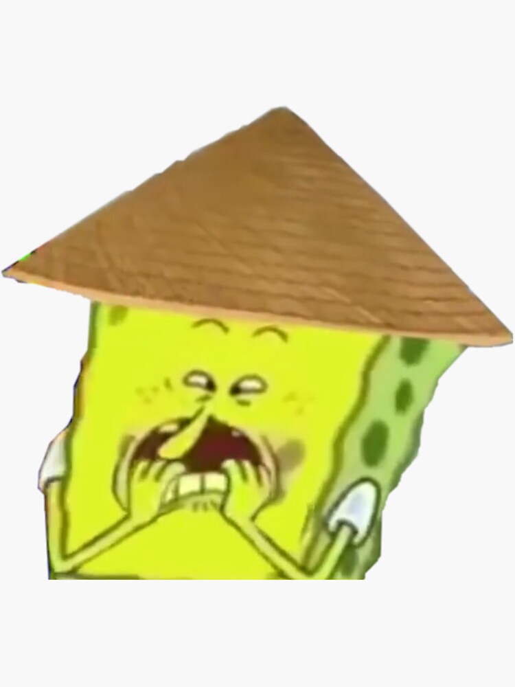 "Chinese SpongeBob Meme " Sticker for Sale by BuyFromHere | Redbubble