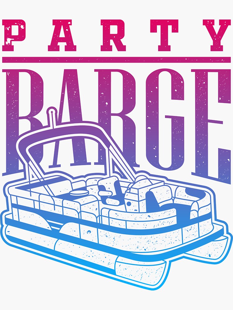 "Party Barge Boat" Sticker for Sale by akgwilliams | Redbubble
