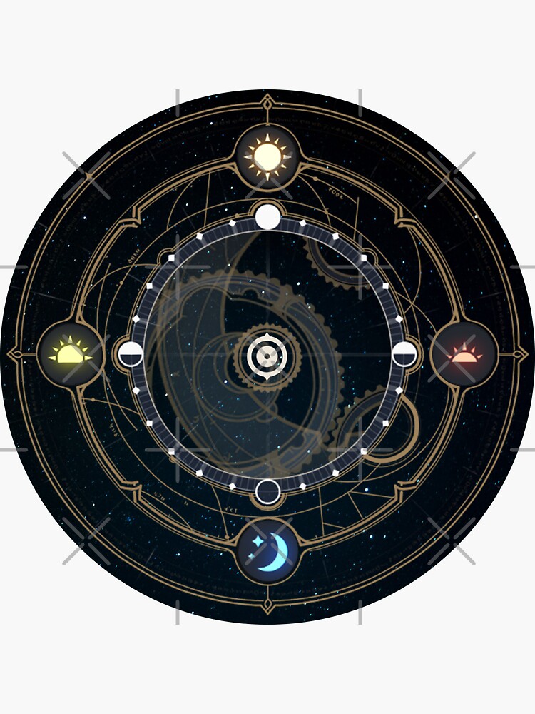 "Magical Clock" Sticker for Sale by Aggyro93 | Redbubble