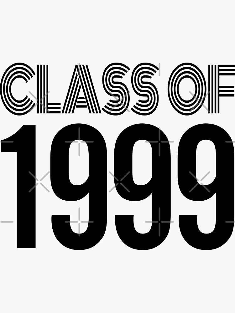"Class of 1999 - Graduation" Sticker for Sale by AnveeBubbles | Redbubble