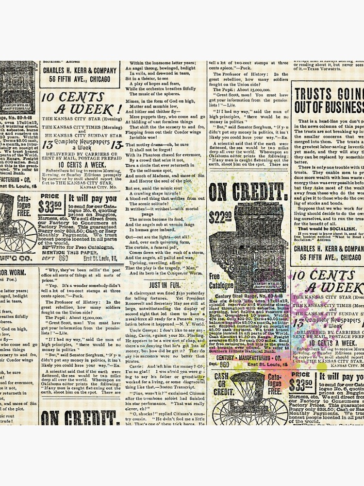 "Newspaper" Sticker for Sale by LamaTeks | Redbubble