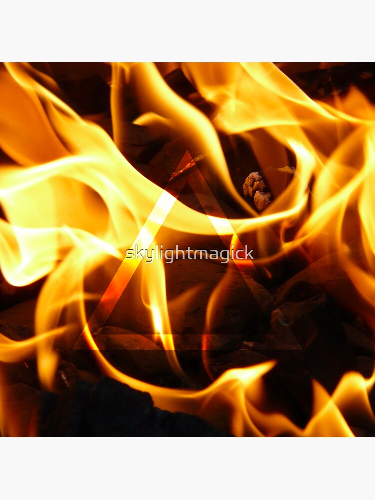 "Fire Element Sigil Talisman" Sticker by skylightmagick | Redbubble