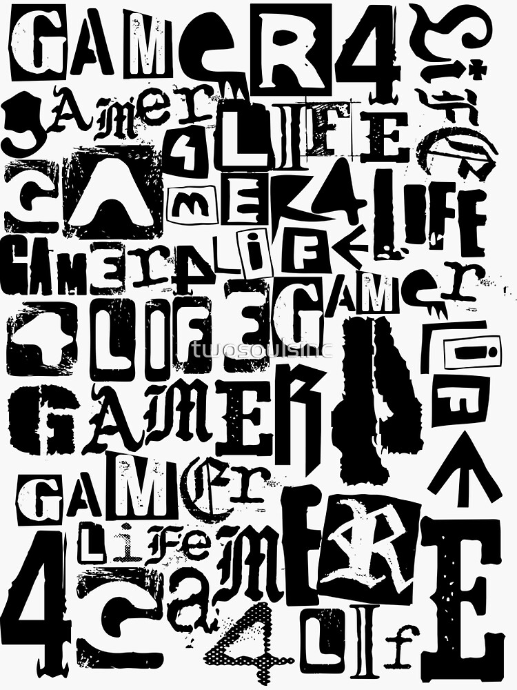 "Gamer 4 life 2.0" Sticker for Sale by twosoulsinc | Redbubble