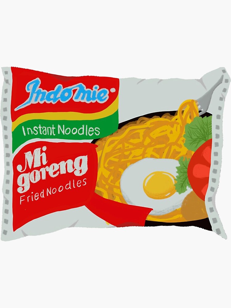 "Sweet Ocean Indomie Goreng" Sticker for Sale by didiedgard | Redbubble