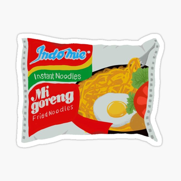 "Sweet Ocean Indomie Goreng" Sticker for Sale by didiedgard | Redbubble