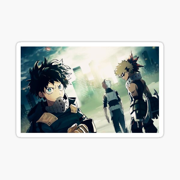 "Izuku Katsuki and Todoroki (MHA)" Sticker for Sale by BluePearl13 ...