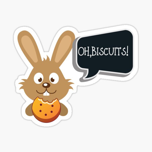 "Bluey Oh Biscuits shirt" Sticker for Sale by kanplu | Redbubble