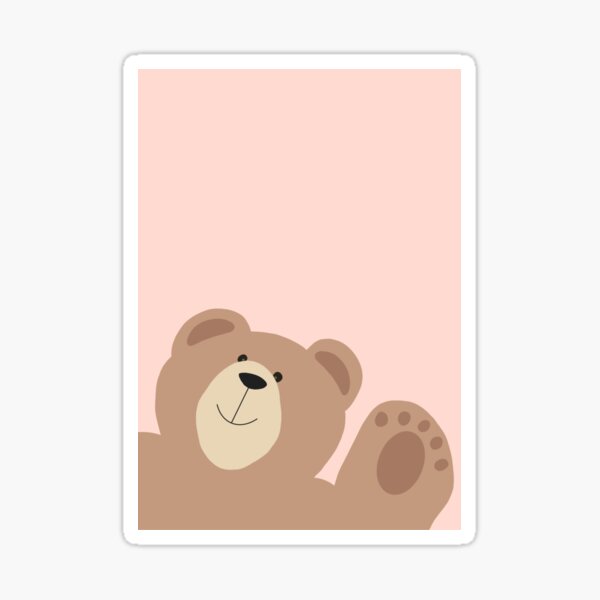 "Friendly Teddy" Sticker by emmalouforyou | Redbubble