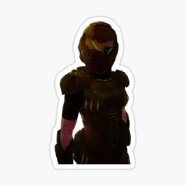 "DoomGirl" Sticker by RainbowNala | Redbubble