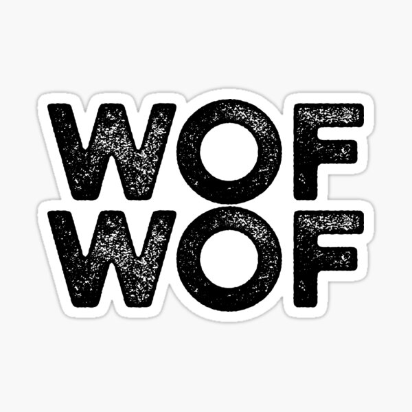 "Wof Wof I Can Bite " Sticker for Sale by Urosek | Redbubble