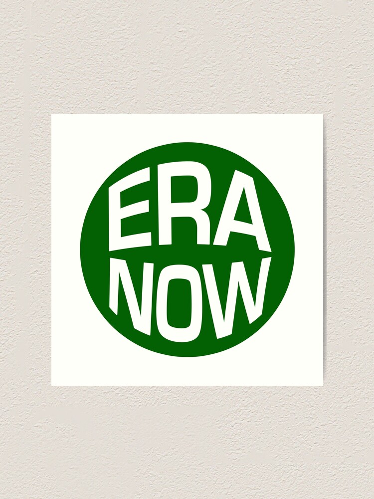 "ERA Now - Green Logo" Art Print by Thelittlelord | Redbubble