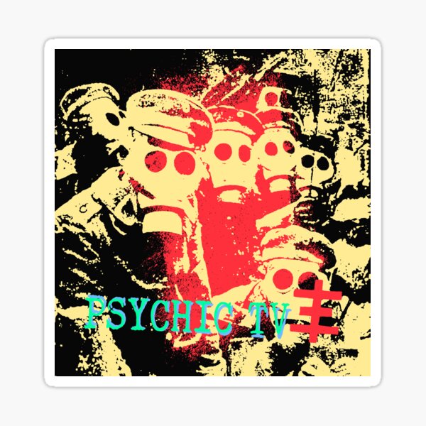 "Psychic tv fan art" Sticker for Sale by Designsku | Redbubble