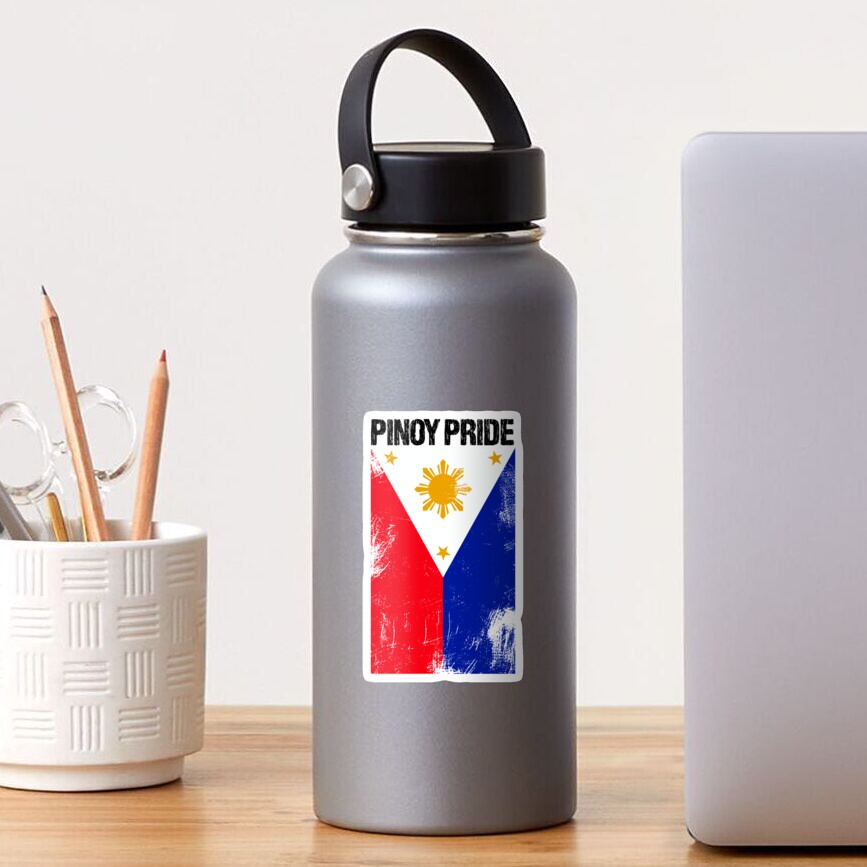 "Vintage Filipino Pinoy Pride Philippines Flag" Sticker for Sale by ...