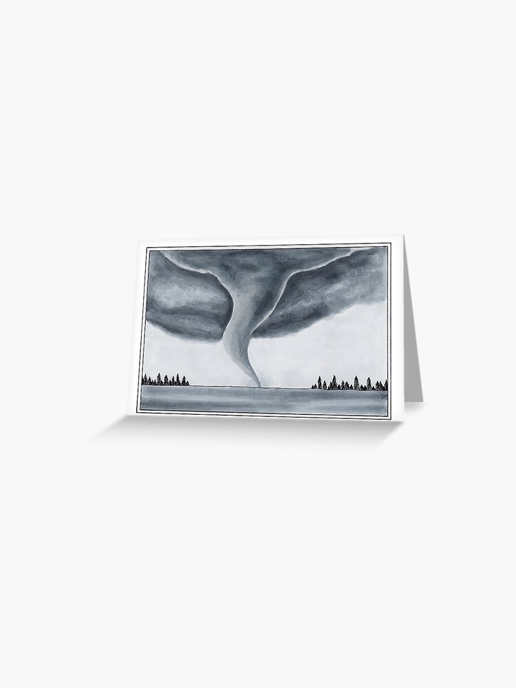 "Tornado" Greeting Card for Sale by FlamingoJoArt | Redbubble