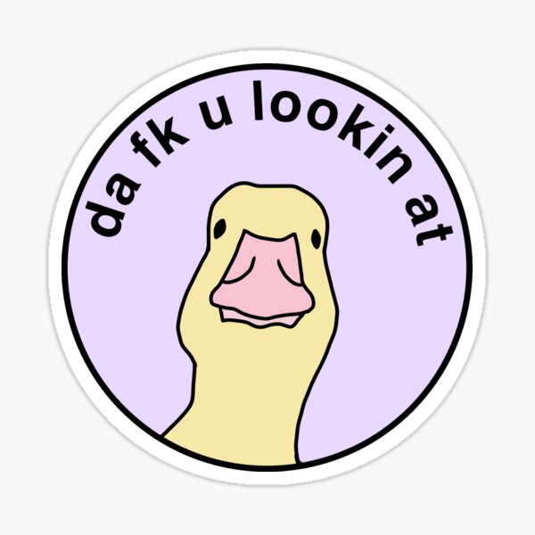 "duck meme" Sticker for Sale by meoku | Redbubble