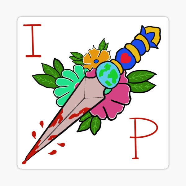 "Independent Progress “IP” " Sticker by Jlifer | Redbubble