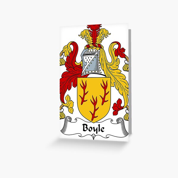 "Boyle Coat of Arms / Boyle Family Crest" Greeting Card for Sale by ...