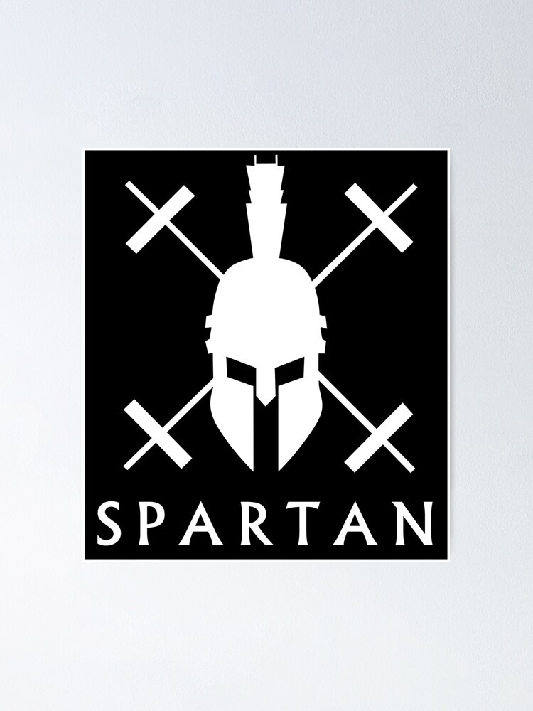 "Spartan Race - King of Spartan" Poster by ancelicoPizza | Redbubble