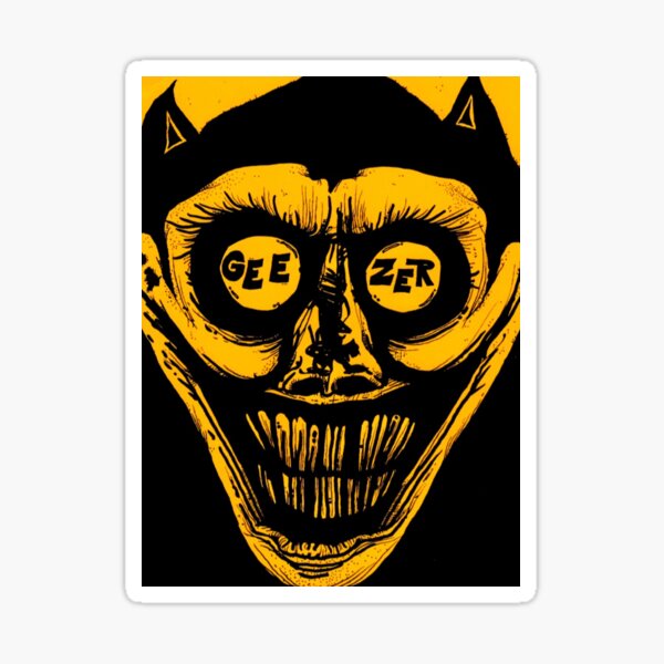 "Geezer! (original cover) " Sticker for Sale by OrrinTaylorArt | Redbubble