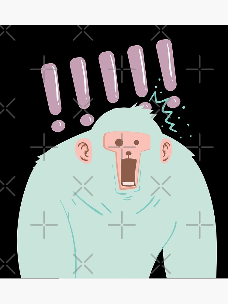 Póster «Gráfico de simio cara de mono» de Schka | Redbubble