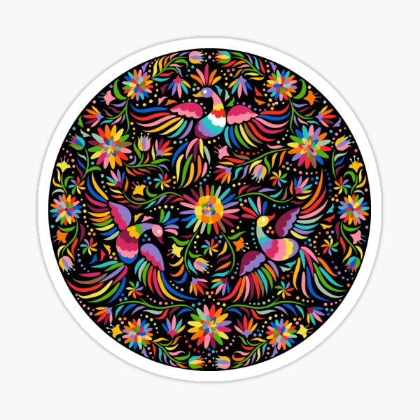 "Mexican black pattern" Sticker for Sale by kavalenkava | Redbubble