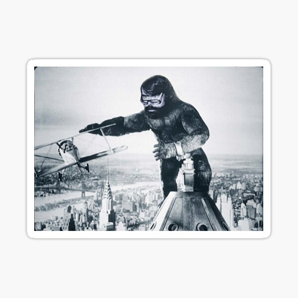 "Stephen King Kong" Sticker for Sale by evanklim | Redbubble