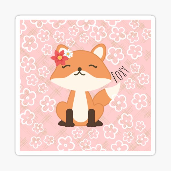 "Foxy" Sticker for Sale by MissPoppie1914 | Redbubble
