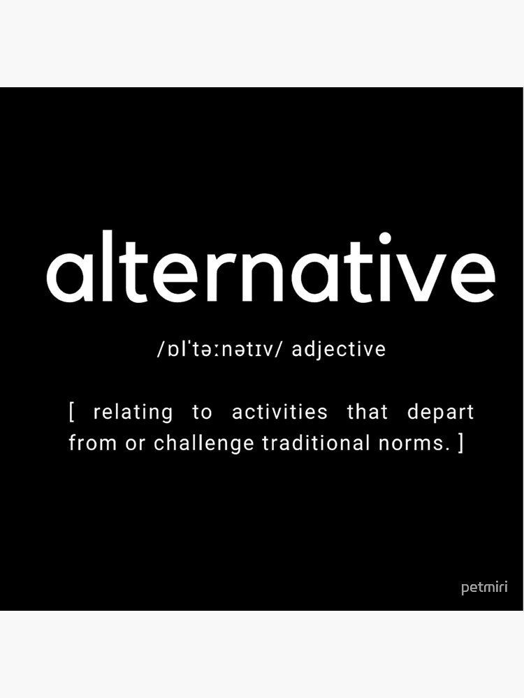 "Alternative Word Definition" Poster for Sale by petmiri | Redbubble