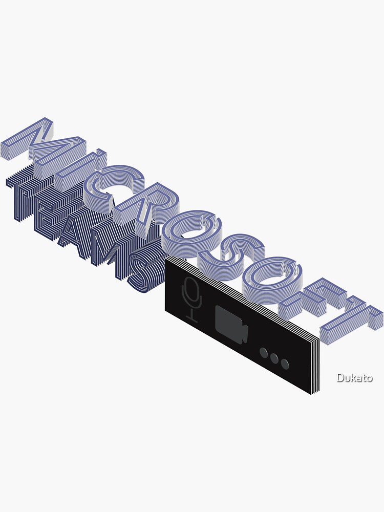 "Microsoft Teams Custom Logo" Sticker for Sale by Dukato | Redbubble