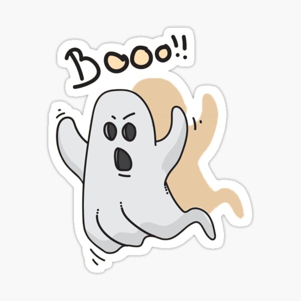 "Cute ghost boo" Sticker for Sale by alam1212 | Redbubble