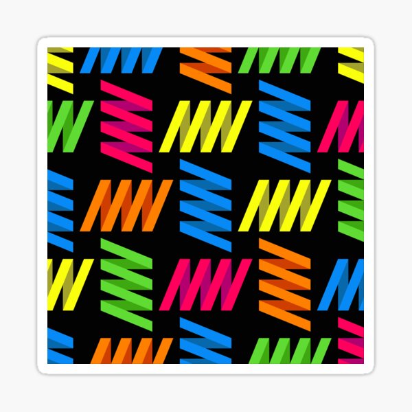 "Fashion abstract zig zag" Sticker for Sale by artMoni | Redbubble