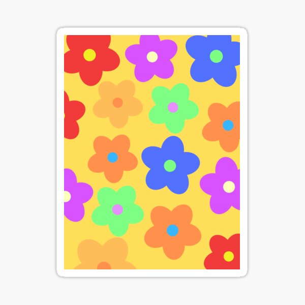 "Indie flower design " Sticker for Sale by Emmzdesign1 | Redbubble