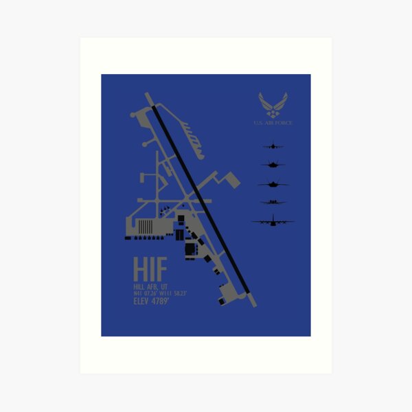 "Hill Air Force Base Airfield Diagram" Art Print for Sale by jdmosher ...