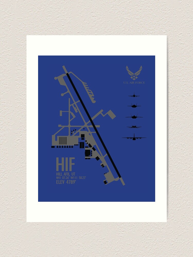 "Hill Air Force Base Airfield Diagram" Art Print for Sale by jdmosher ...