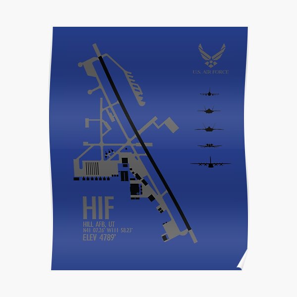 "Hill Air Force Base Airfield Diagram" Poster by jdmosher | Redbubble